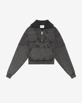 Isabel Marant Sweatshirt Phenix - Femme - Noir D&eacute;lav&eacute; - Taille 34 - Marant &Eacute;toile