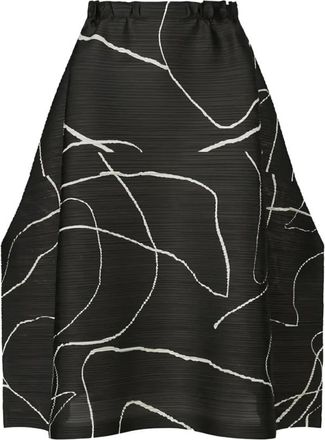 Issey Miyake Femme, Jupes, Noir, Taille: 42 FR Midi Skirts