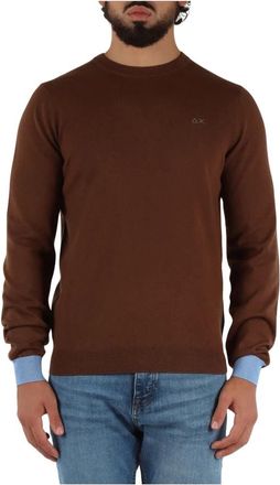 Sun 68 Homme, Pulls, Brun, Taille: 2XL Pull ras du cou
