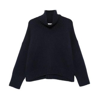 Soft Goat Kaschmir-Rollkragenpullover - - Knitwear - Damen - Blau - S