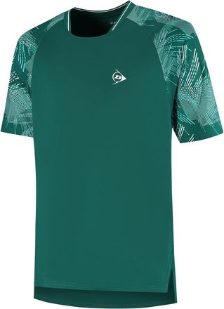 Dunlop Herren Game Tennis Tee 3, Grün-Weiß-Aqua Sky, XL