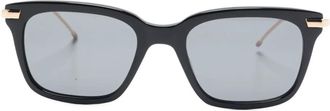Thom Browne lunettes de soleil à monture rectangulaire - Noir