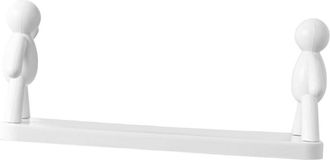 Garneck Wandregal Aufbewahrungsständer Weiß Stabiles Multifunktionales Badezimmer Organizer Wandmontiert Große Kapazität Kratzfreie Dusche Halterung für Klein