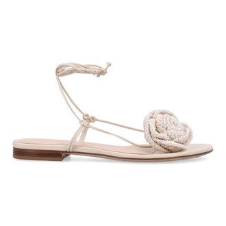 Magda Butrym Geh&auml;kelte Blumen-Sandalen - - Shoes - Damen - Wei&szlig; - 36 EU