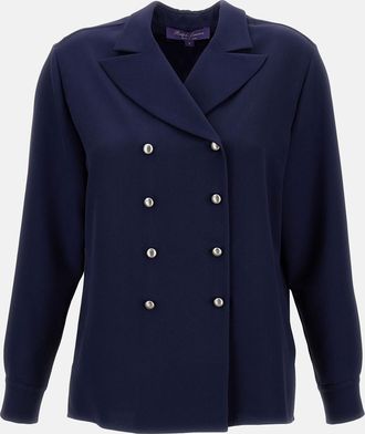 Ralph Lauren Collection Seidenbluse Mit Kn&ouml;pfen