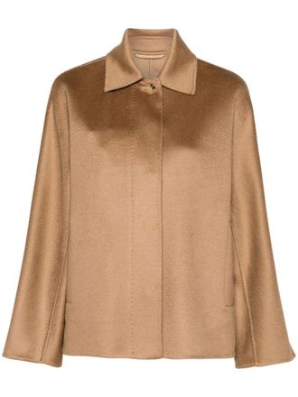 Max Mara Jacke aus gebürstetem Kaschmir - Nude