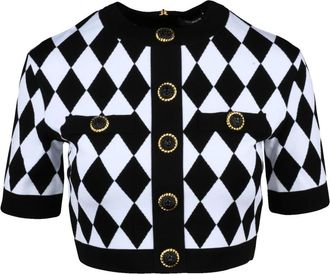 Balmain Femme, Pulls, Multicolore, Taille: 38 FR Top court