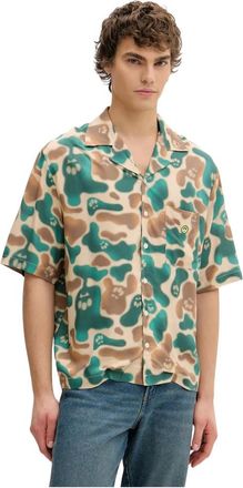 Barrow Barrow - Chemise &agrave; manches courtes imprim&eacute; abstrait - Homme - Chemises - Multicolore - Taille: M