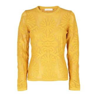 Ulla Johnson Stylischer Mira Pullover Sweater - - Knitwear - Damen - Gelb - S
