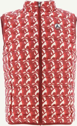 Jott Doudoune sans manches Monogram rouge vif Tom - Taille XXL