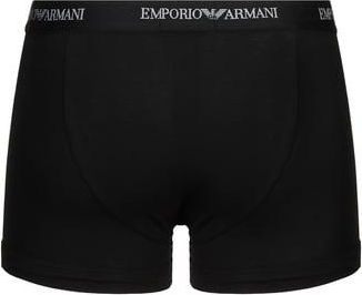 Emporio Armani Lot de trois boxers en coton m&eacute;lang&eacute;