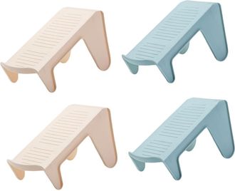 Aboofan 4 St&uuml;ck Home Shoes Organizer Platzsparender Stabiler Schuhst&auml;nder aus Robustem PP rutschfest und Praktisch f&uuml;r Zuhause Hotel Schuhgesch&auml;ft Einfache Sc