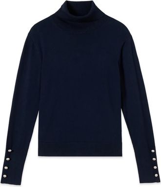 Oltre Rollkragenpullover - - Knitwear - Damen - Blau - 2XL