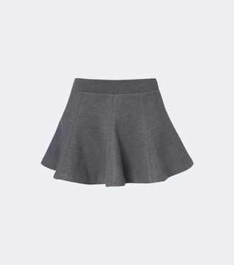 Gucci Mini-jupe Double G en coton et soie