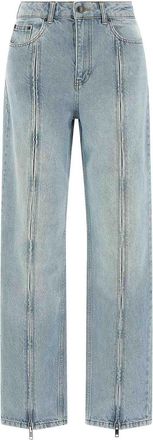 Rotate Straight Leg Jeans - Hellblau