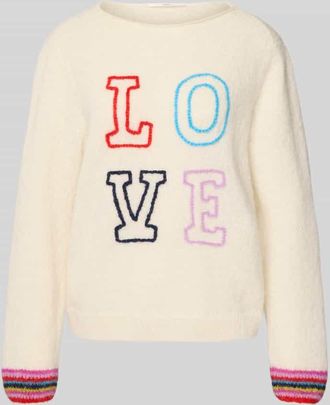 Lanius Strickpullover aus Alpaka-Mix mit Stitching