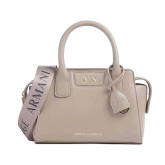 A|X Armani Exchange Femme, Sacs, Beige, Taille: ONE Size Logo Shoulder Bag