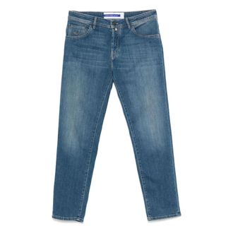 Jacob Cohen Blauer Denim 10 Taschen Organizer - - Jeans - Herren - Blau - W30