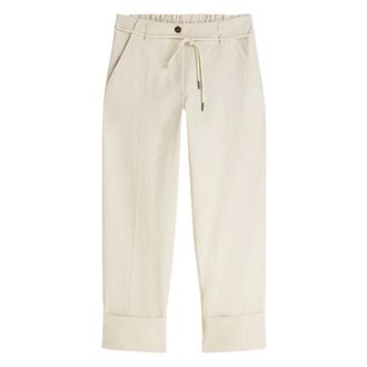 Summum Femme, Pantalons, Beige, Taille: 46 FR Pantalons Cotton Blend