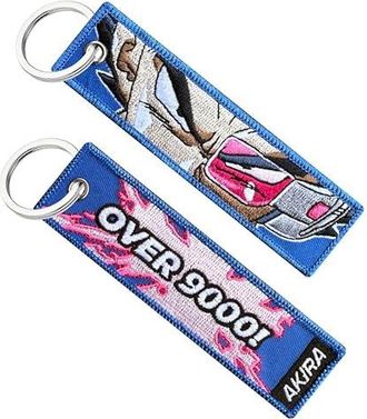 Generico Porte-clés Anime Prince Vegeta, Porte-clés Moto, Voiture, Sac à dos, Clés, Porte-clés Motard, Porte-clés original en tissu Manga, orange, 12 x 3