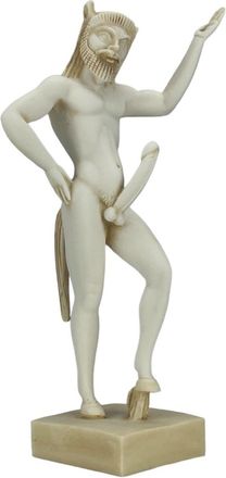 Generic Satyr männlich griechisch männlich griechisch gegossen Alabaster-Statue, Skulptur