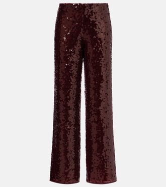 Oséree Oséree Weite Hose Marylin mit Pailletten