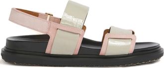 Marni suede strap sandals - Tons neutres
