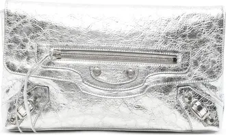 Balenciaga Le Cagole Metallic Clutch Bag