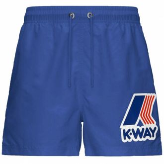 K-Way Nylon-Badeshorts mit geradem Schnitt - - Swimwear - Herren - Blau - S