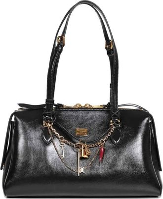 Dolce & Gabbana Hobo Bags - Rectangular Black Calf Leather Handbag - Gr. unisize - in Schwarz - f&uuml;r Damen