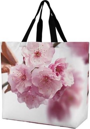 Generic Fleurs De Cerisier Sac &Agrave; Bandouli&egrave;re D&eacute;contract&eacute; Sacs De Courses L&eacute;ger Sac Fourre-Tout Pour Travail Quotidienne Shopping
