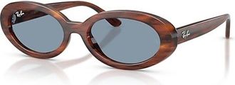 Ray-Ban Rb2223 Sonnenbrillen Havana Gestreift Fassung Blau Glas 54-19