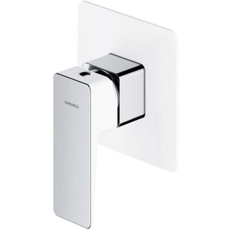 Omnires Omnires - Parma - Unterputz-Duscharmatur, mit Einbauk&ouml;rper, wei&szlig;/Chrom PM7445CRB