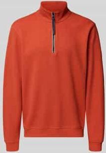 Lerros Regular Fit Troyer mit Stehkragen und Rei&szlig;verschluss