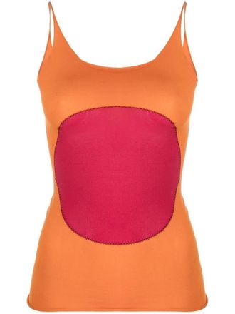 Marni caraco &agrave; patch contrastant - Orange