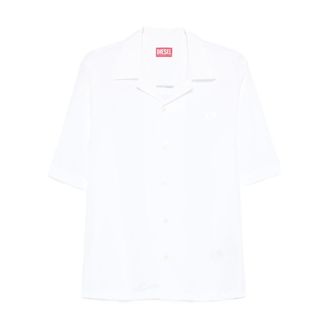 Diesel Homme, Chemises, Blanc, Taille: XL Camicia Bowling