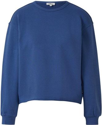 s.Oliver Sweatshirt Sweatshirt Sweatshirt im Relaxed Fit mit Rollsaum