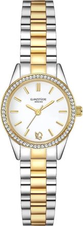 Glanzst&uuml;cke M&uuml;nchen Uhr - Damen Armbanduhr Edelstahl - Gr. unisize - in Silber - f&uuml;r Damen