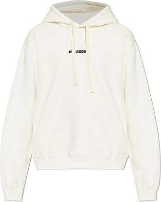 Jil Sander Homme, Sweatshirts et sweats &agrave; capuche, Beige, Taille: L SweaT-shirt &agrave; capuche