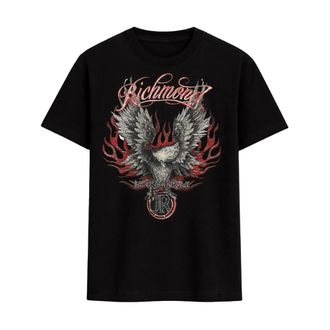 John Richmond Homme, Tops, Noir, Taille: S T-shirt graphique