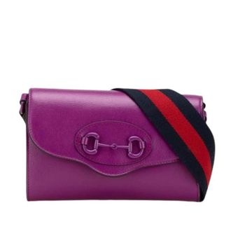 Gucci Pre-owned Vintage Umh&auml;ngetasche - - Pre-owned - Damen - Lila - ONE SIZE
