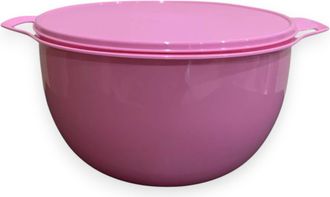 Tupperware Thatsa Mega Bowl Rührschüssel 42 Tassen 10L rosa mit passendem Deckel