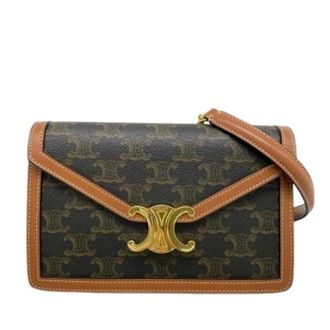 Celine Sac bandouli&egrave;re Pre-owned en toile - Femme - Pre-owned - Brun - Taille: ONE Size