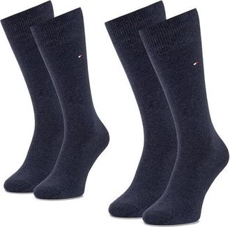 Tommy Hilfiger Lange Socken 371111 Dunkelblau