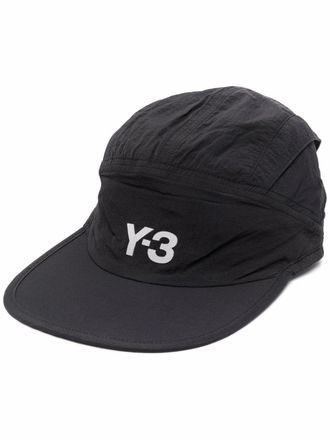 Yohji Yamamoto Baseballkappe mit Kordelzug - Schwarz