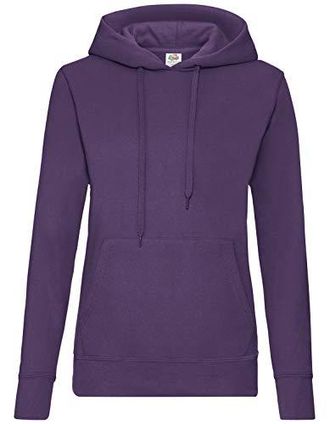Fruit Of The Loom Sweat-shirt &agrave; capuche - Manches Longues - Femme - Violet - Violet - FR 46 (Taille fabricant: XXL)