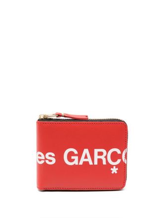 Comme Des Garçons Portemonnaie mit Logo-Print - Rot