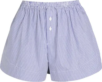 Faithfull The Brand short Lonia &agrave; rayures - Bleu