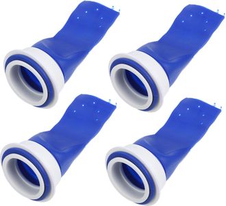 Cabilock 4Stücke Teiliges Abflussgeruchsverschluss Duschabfluss Rückflussverhinderer aus Wiederverwendbarem Kunststoff für Waschmaschine Küchenspüle und Badezi