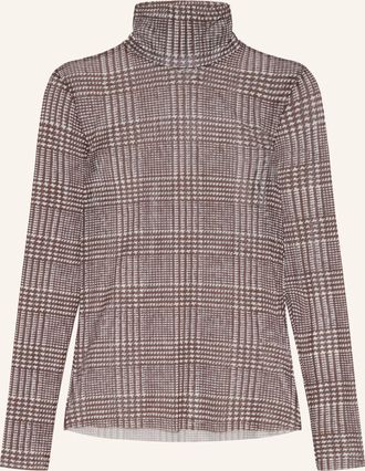 Rich & Royal Rollkragenshirt Aus Mesh braun